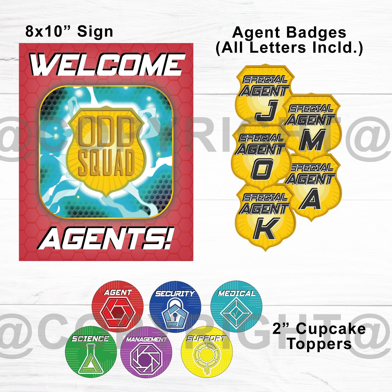 ODD SQUAD Birthday Party Pack PRINTABLE Coordinating Odd - Etsy Canada