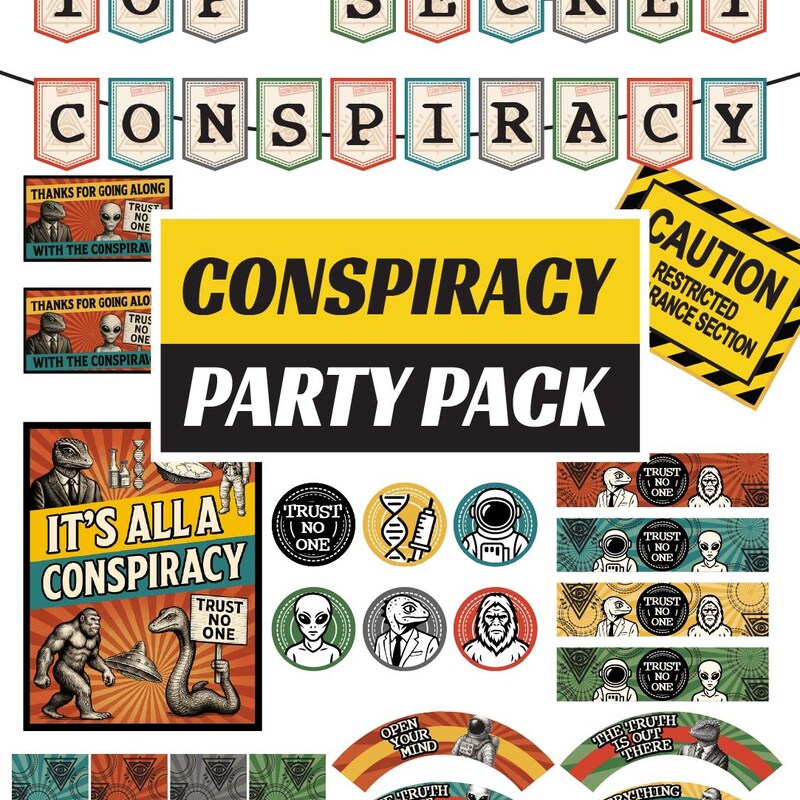 Conspiracy Theory Party Theme Ideas - Etsy
