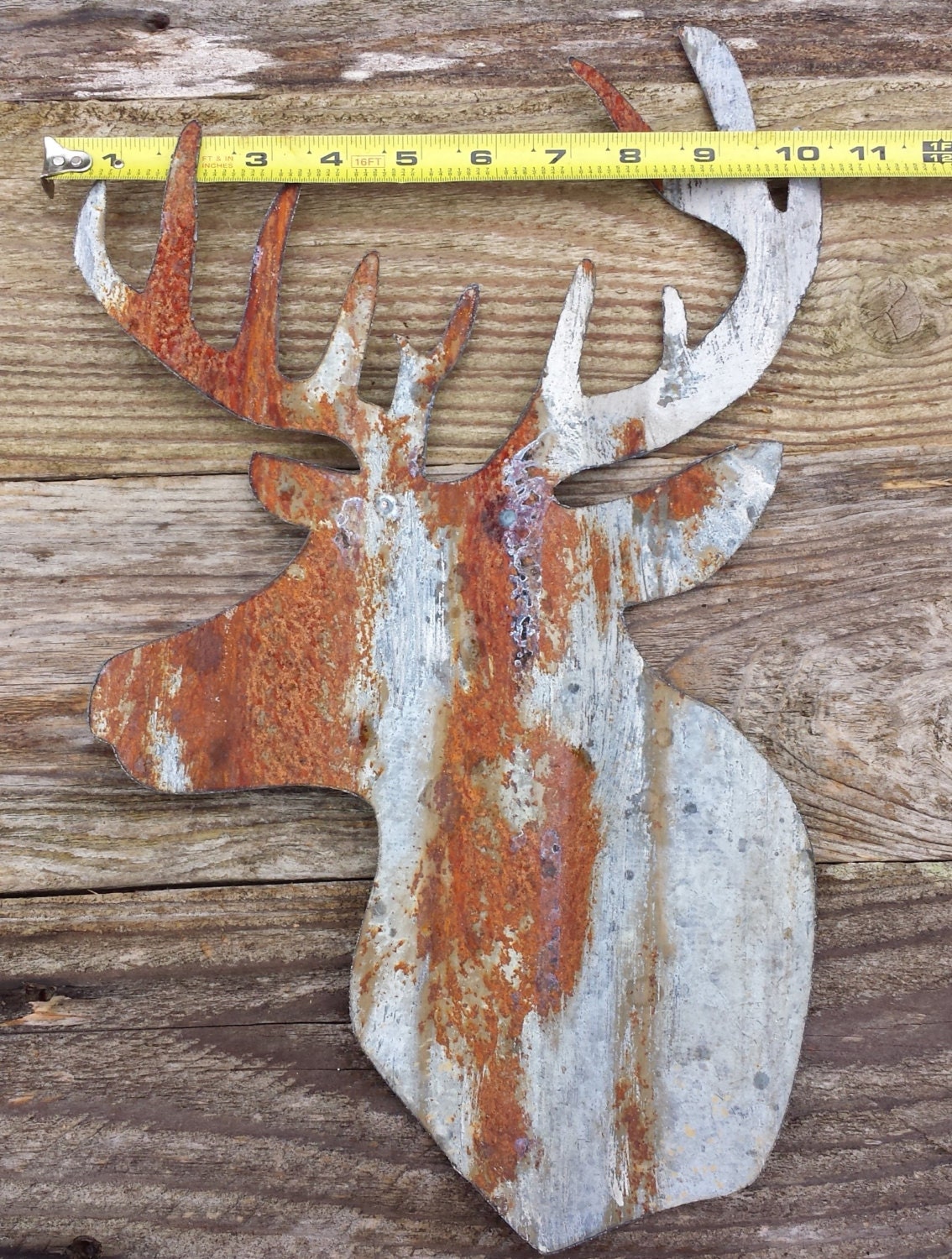 Deer Head Corrugated Barn Tin - Etsy