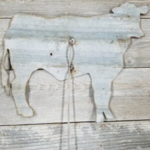 Cow - Corrugated Barn Tin - Etsy