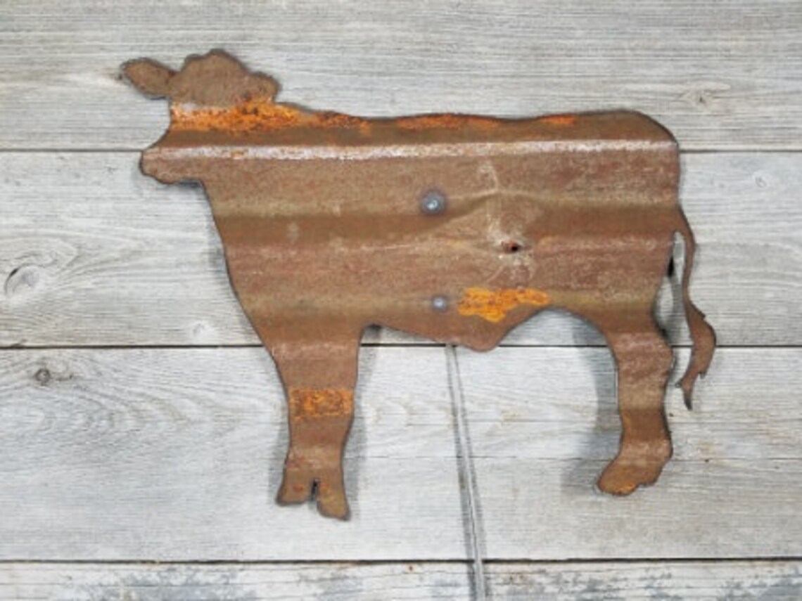 Cow Corrugated Barn Tin - Etsy