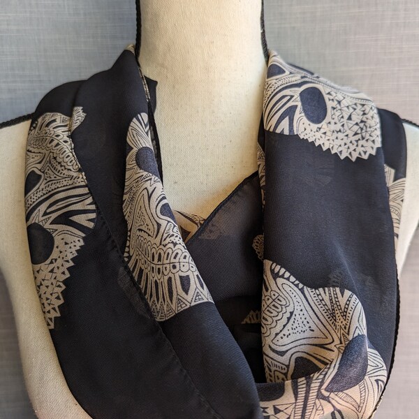 Skull Scarf - Etsy