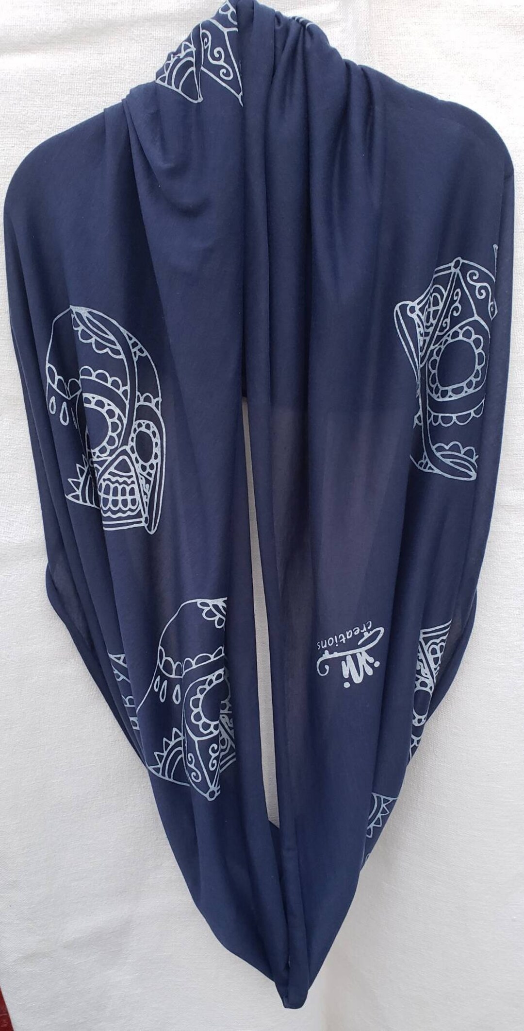 Darth Vader Navy Blue Color Infinity Screen Printed Scarf. Star Wars ...