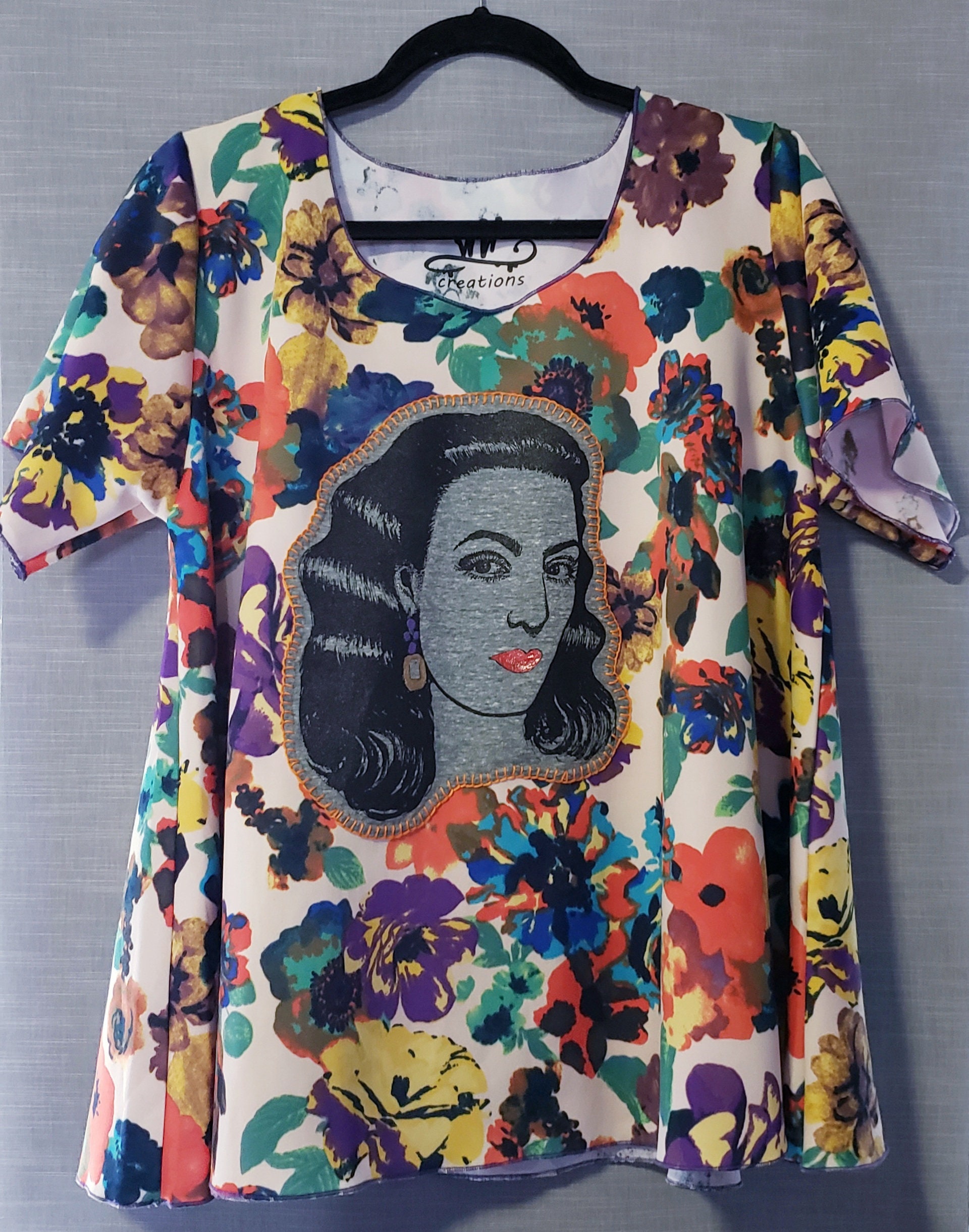 Beautiful Fiesta and Vibrant Colors Maria Felix One Size Hand Stitched ...