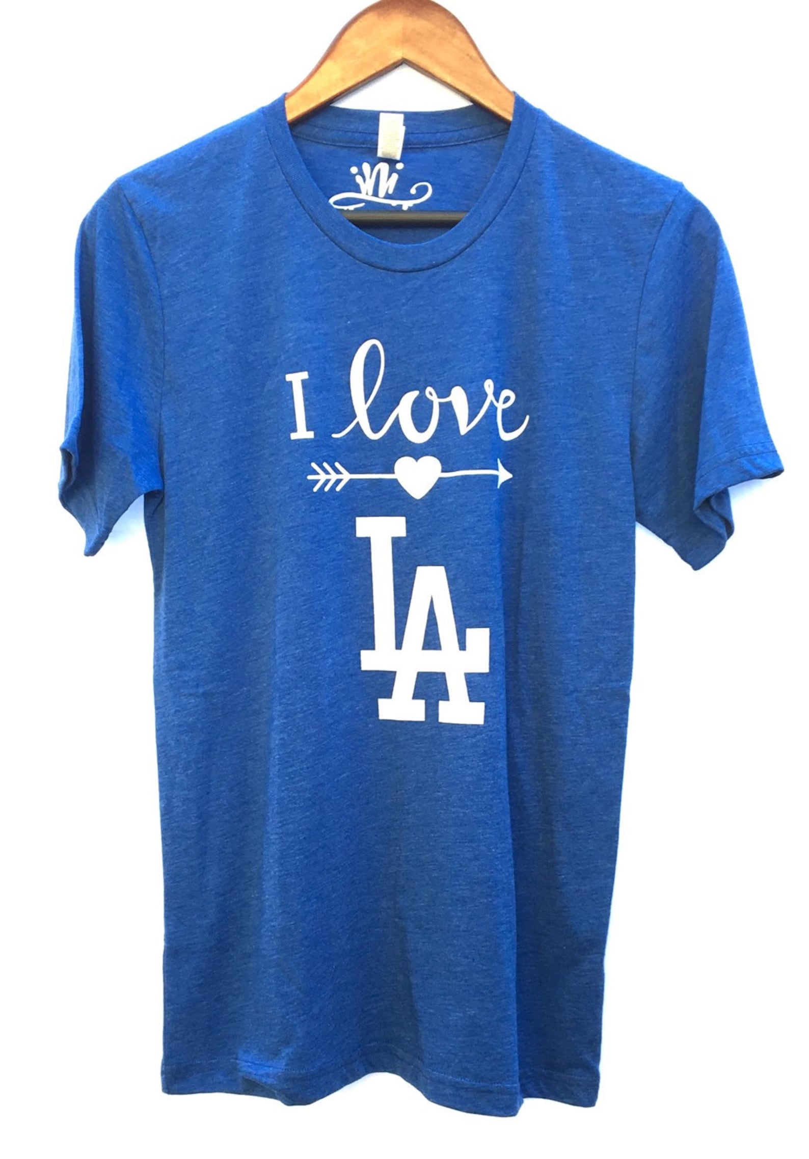 LA T-shirt. Love LA Unisex T-shirt. Dodgers T-shirt. Baseball | Etsy