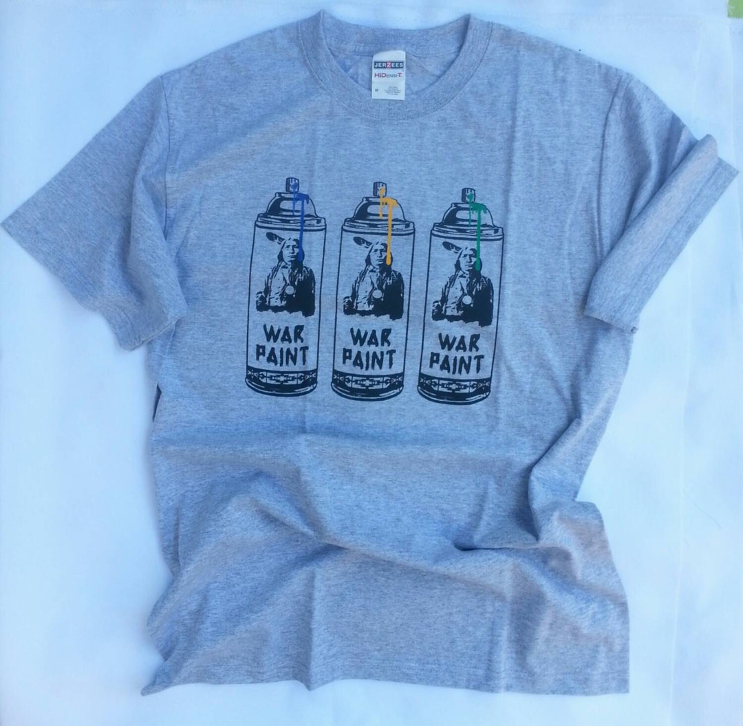 Spray Paint Bottle Men's T-shirt. War Paint Design Men's T-shirt ...