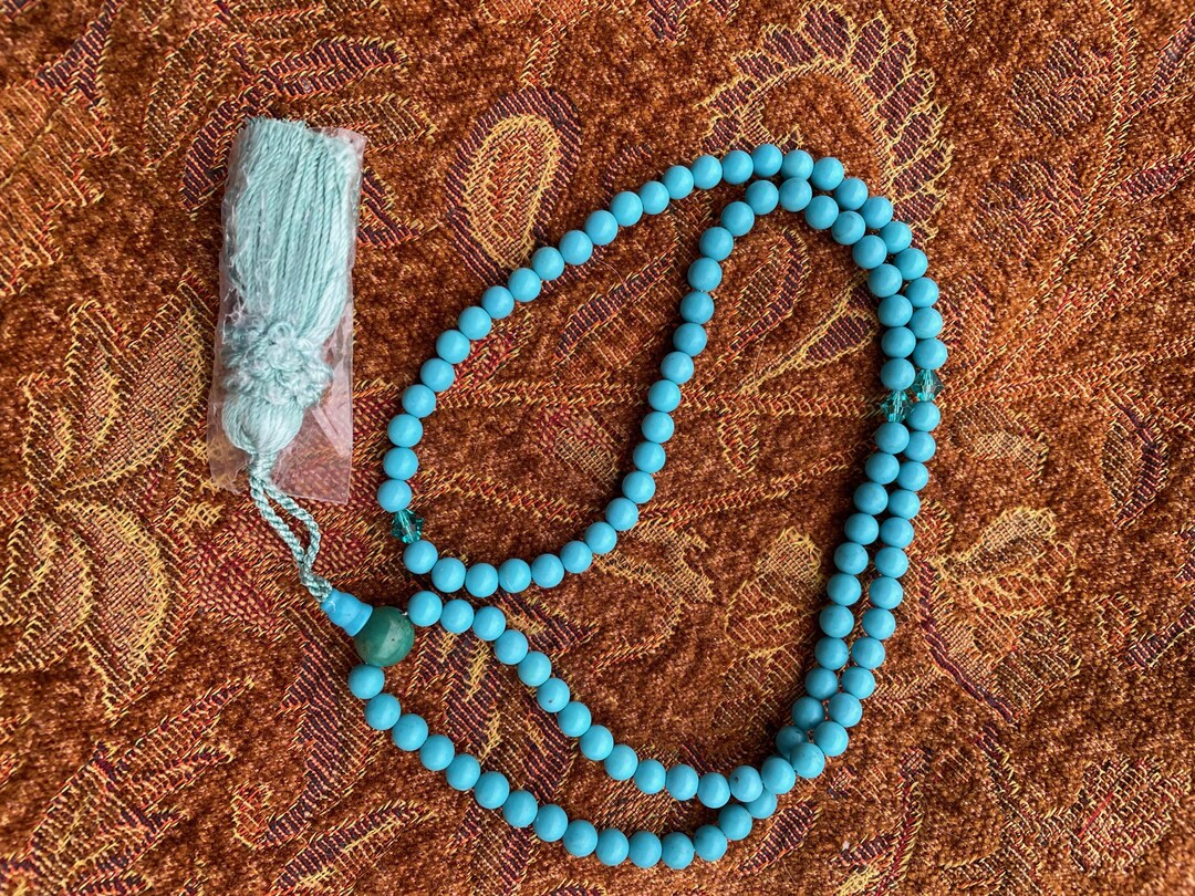 6mm Turquoise Mala, Meditation Beads, Turquoise - Etsy