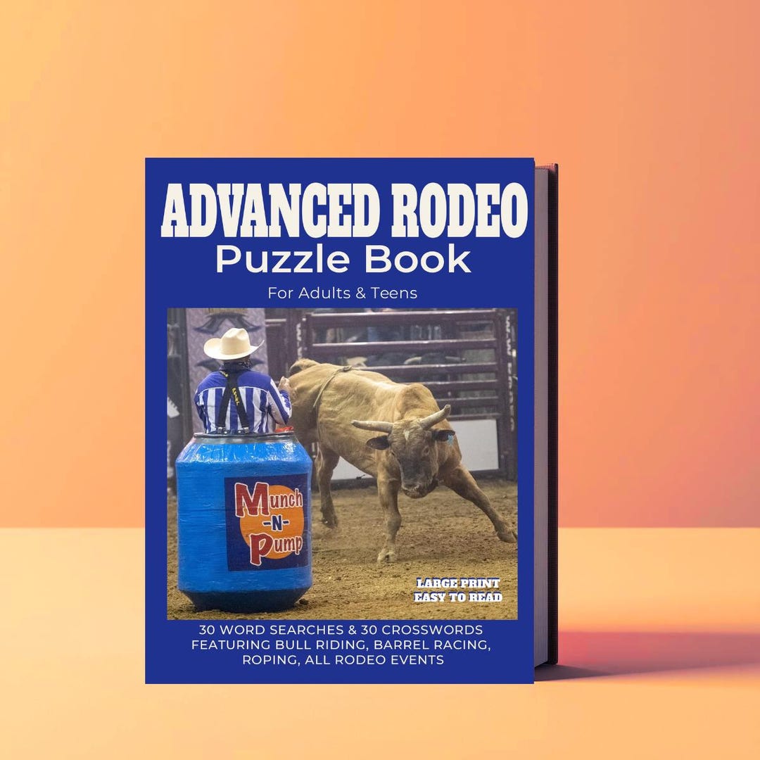 Rodeo Puzzle Book | Advanced Crosswords & Word Searches - Etsy