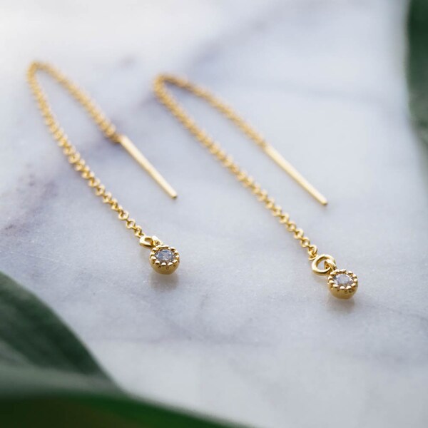 Ear Thread Earrings - Etsy