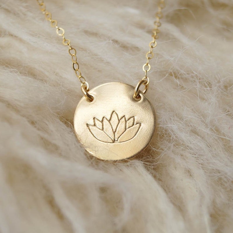 Lotus Necklace - Etsy
