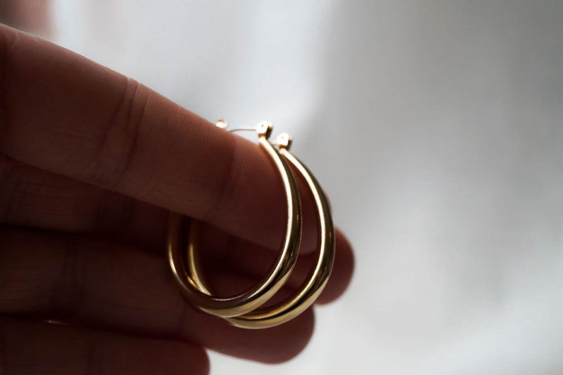Arie Hoops Gold Hoop Earrings Simple Hoops Dainty Hoops | Etsy