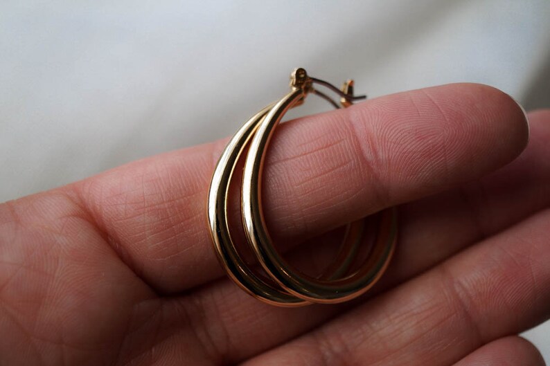 Arie Hoops Gold Hoop Earrings Simple Hoops Dainty Hoops - Etsy