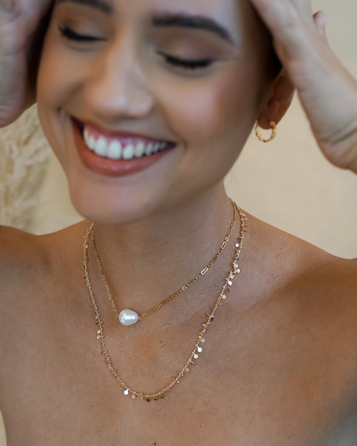 Zoey Pearl Choker, Single Pearl Necklace, Dainty Pearl Necklace ...