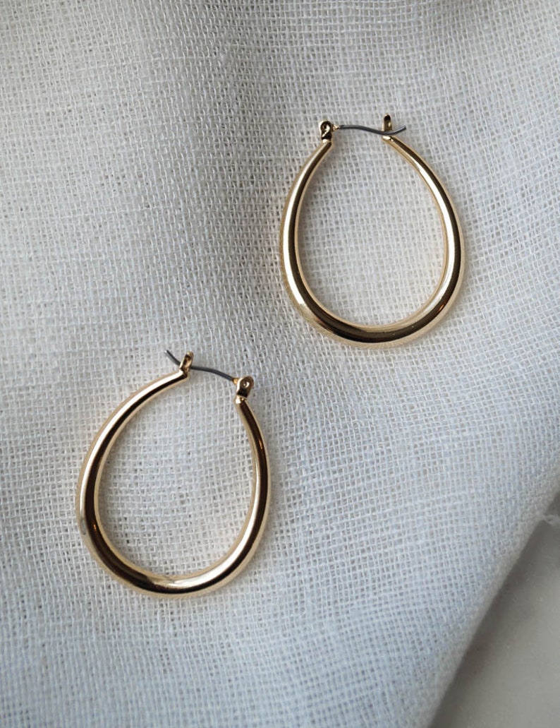 Arie Hoops Gold Hoop Earrings Simple Hoops Dainty Hoops - Etsy