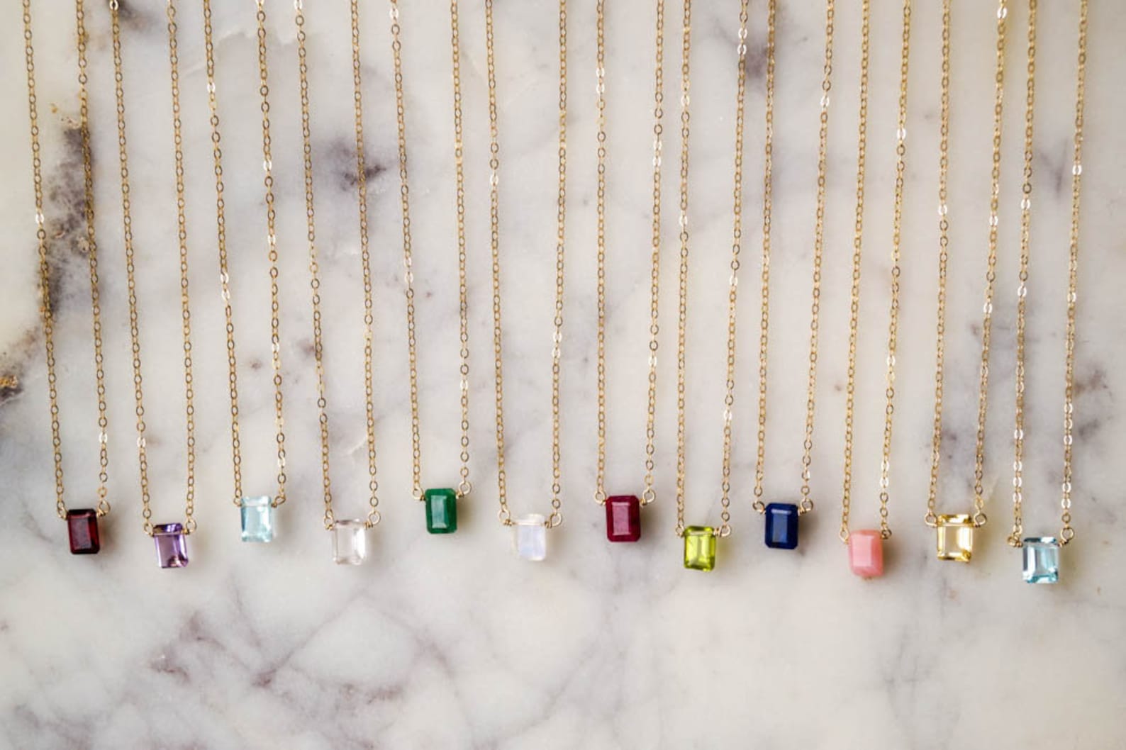 October Birthstone Necklace, Pink Opal Necklace, Opal Necklace, October ...