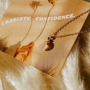 Confidence Necklace, Gift for Her, Christmas Gift, Love Necklace ...