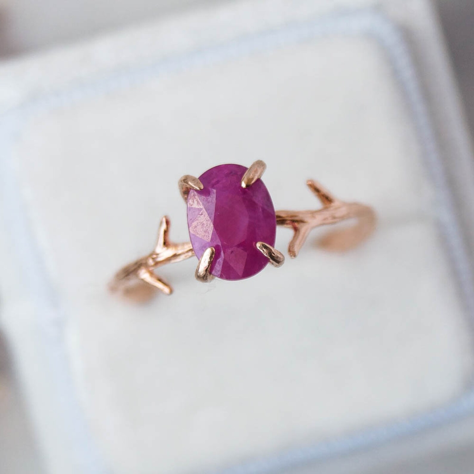 Ruby Ring, July Birthstone, July Ring, Rose Gold Ring, Birthstone Ring ...