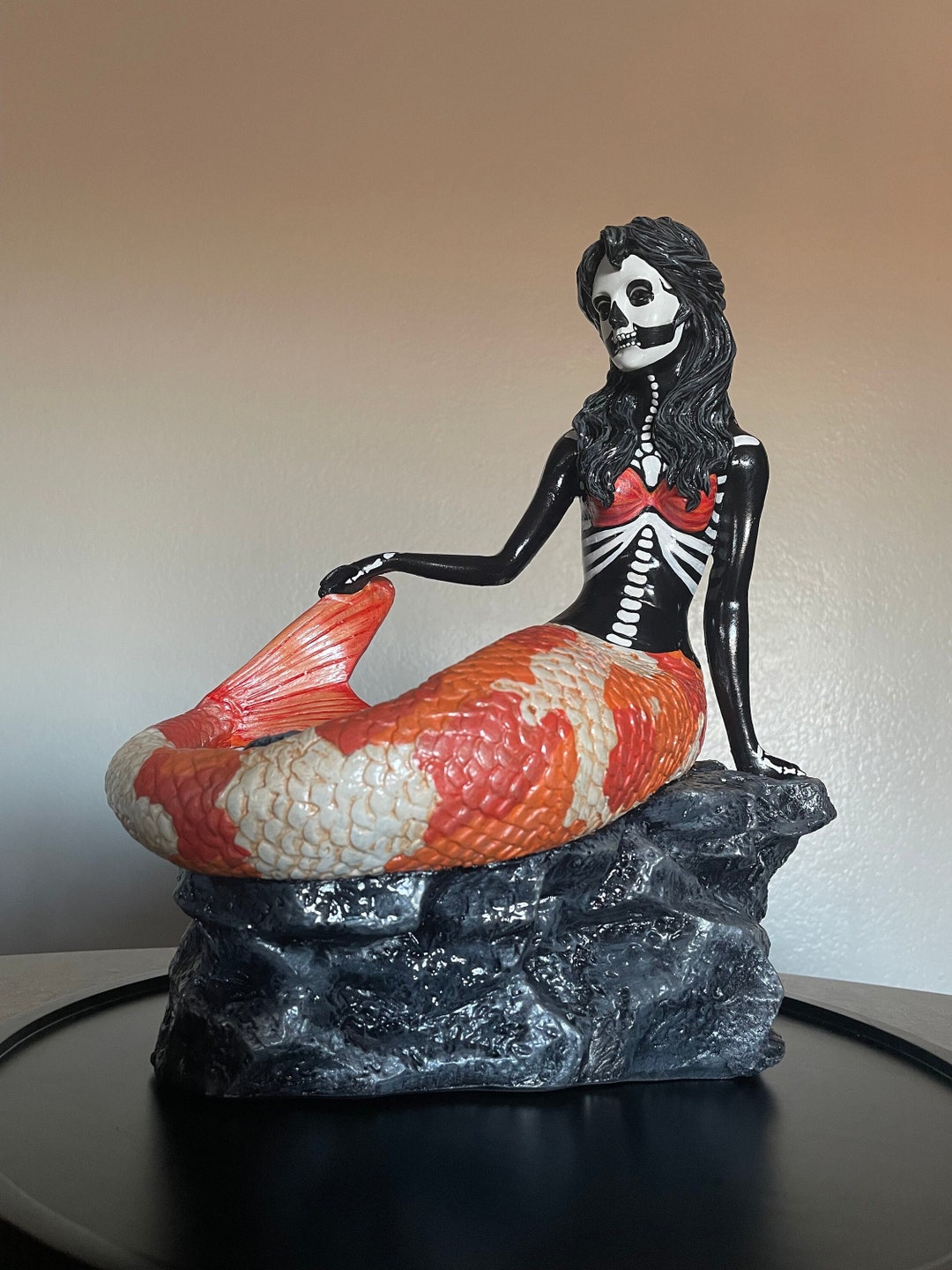 Skeleton Koi Mermaid Figurine - Etsy