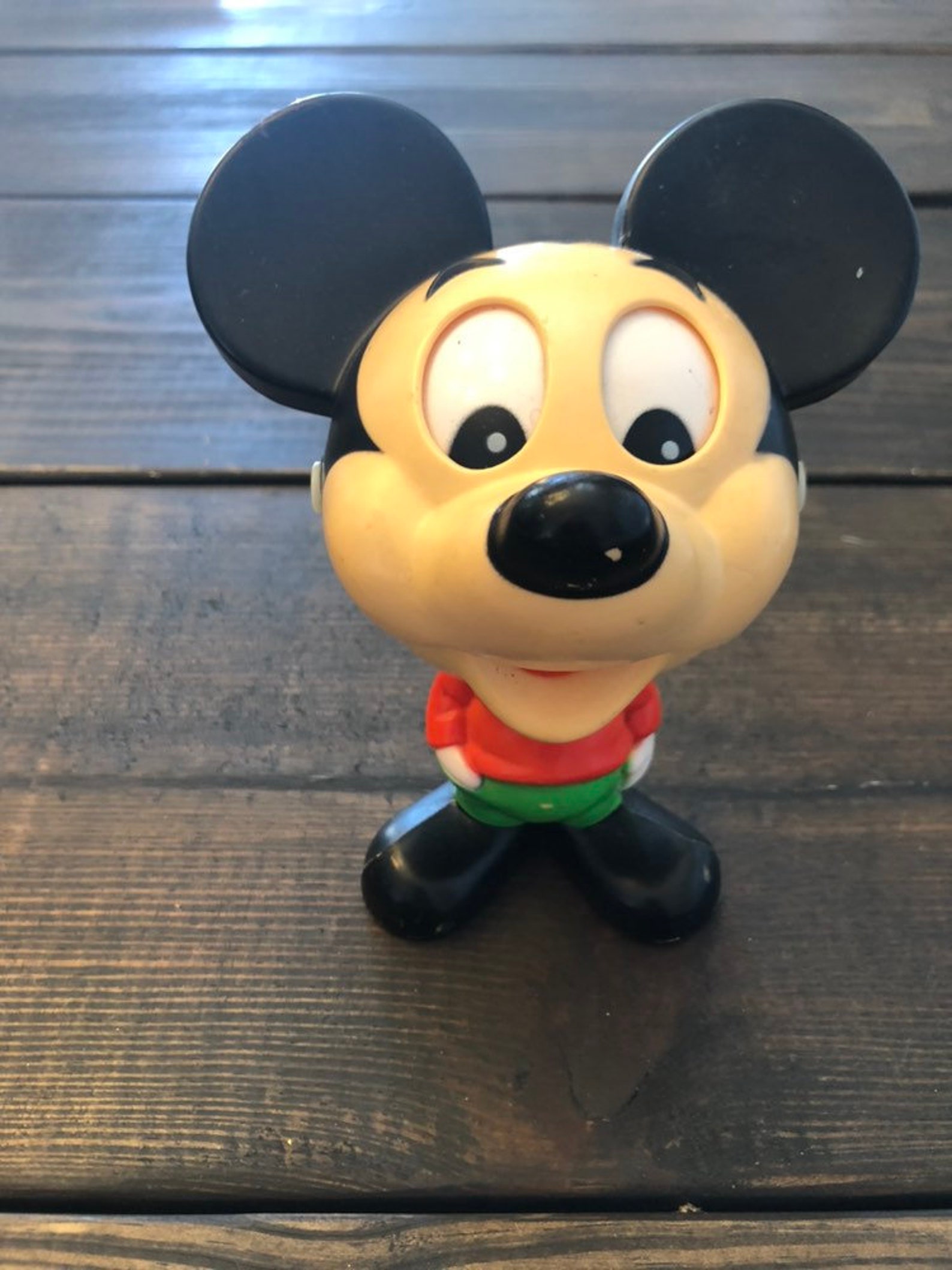 Vintage Mattel 1976 Mickey Mouse talking pull toy | Etsy