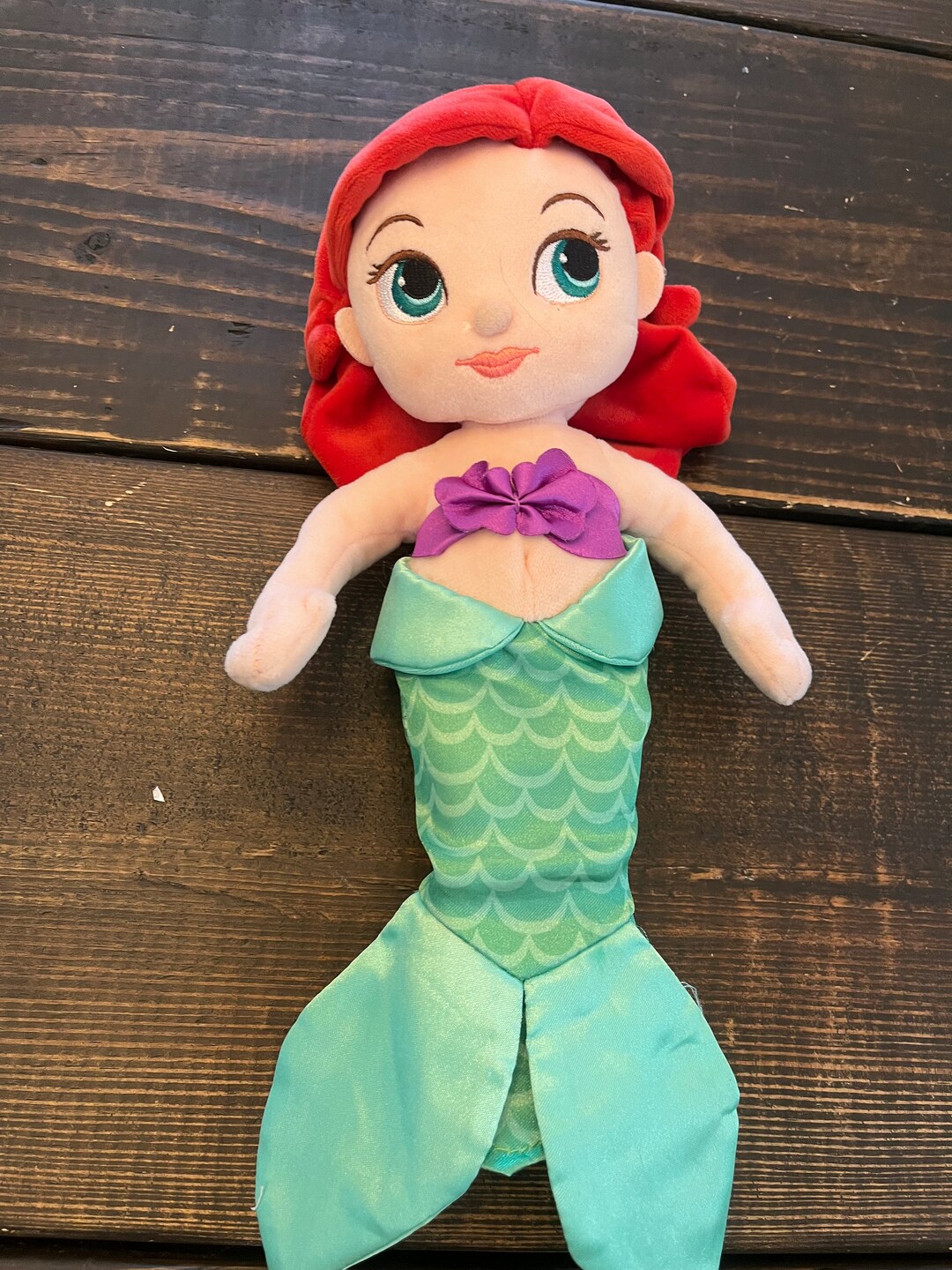 Disney Store Animators Princess Little Mermaid Ariel Plush Stuffed Doll ...