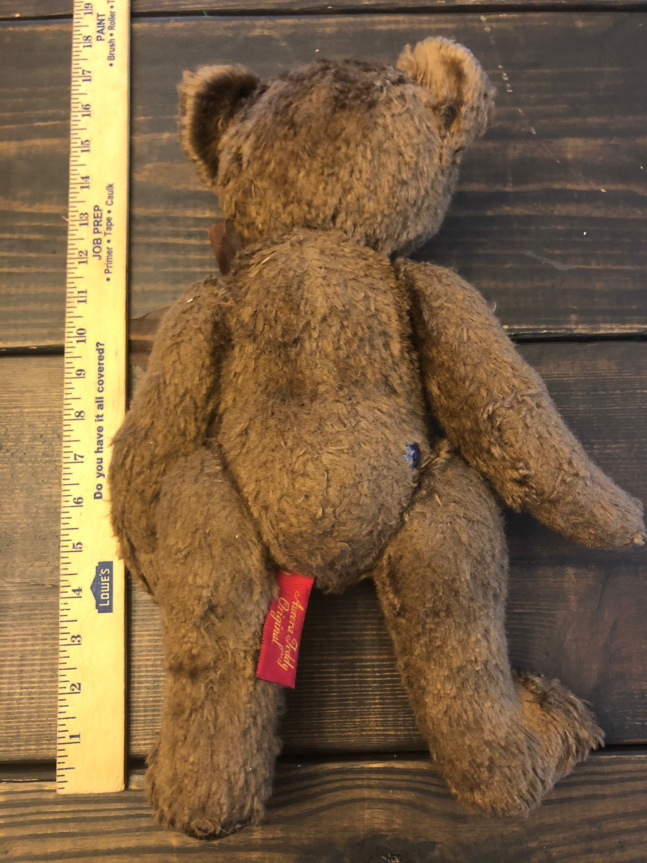 Vintage 1998 Aurora Teddy Original Plush Stuffed Animal 2000 on Paw Etsy UK