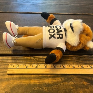 Car Fox Plush Toy Stuffed Animal Doll Carfax Advertisement - Etsy