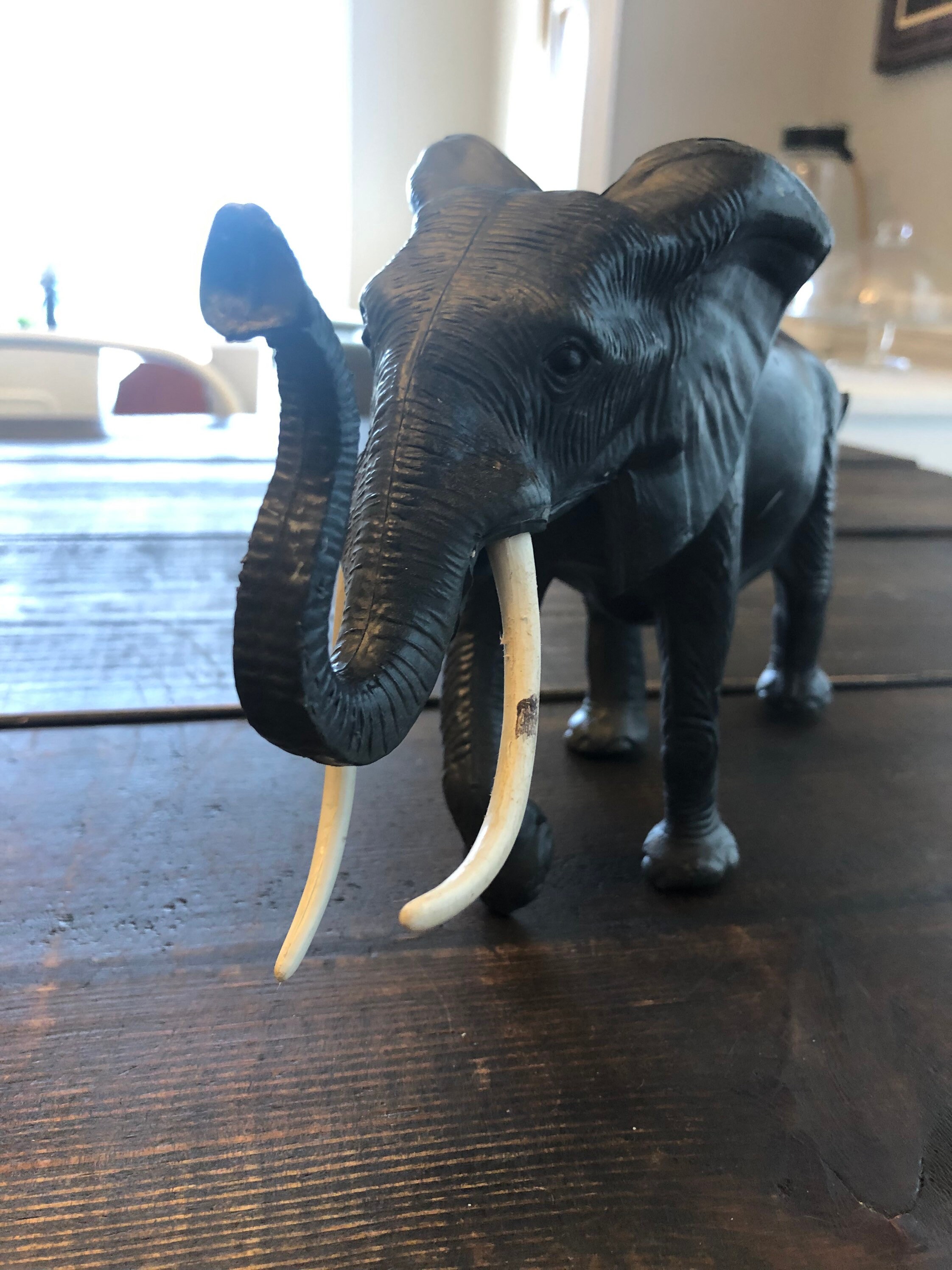 Vintage Safari Elephant and Tiger Hard Plastic Toys - Etsy