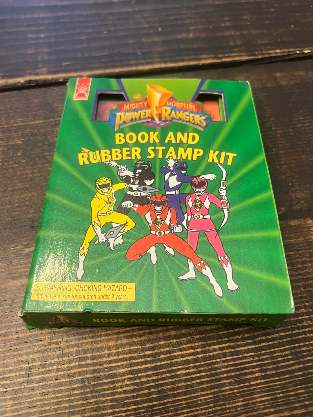 Vintage 1995 Mighty Morphin Power Rangers Book and Rubber Stamp Kit Fun ...