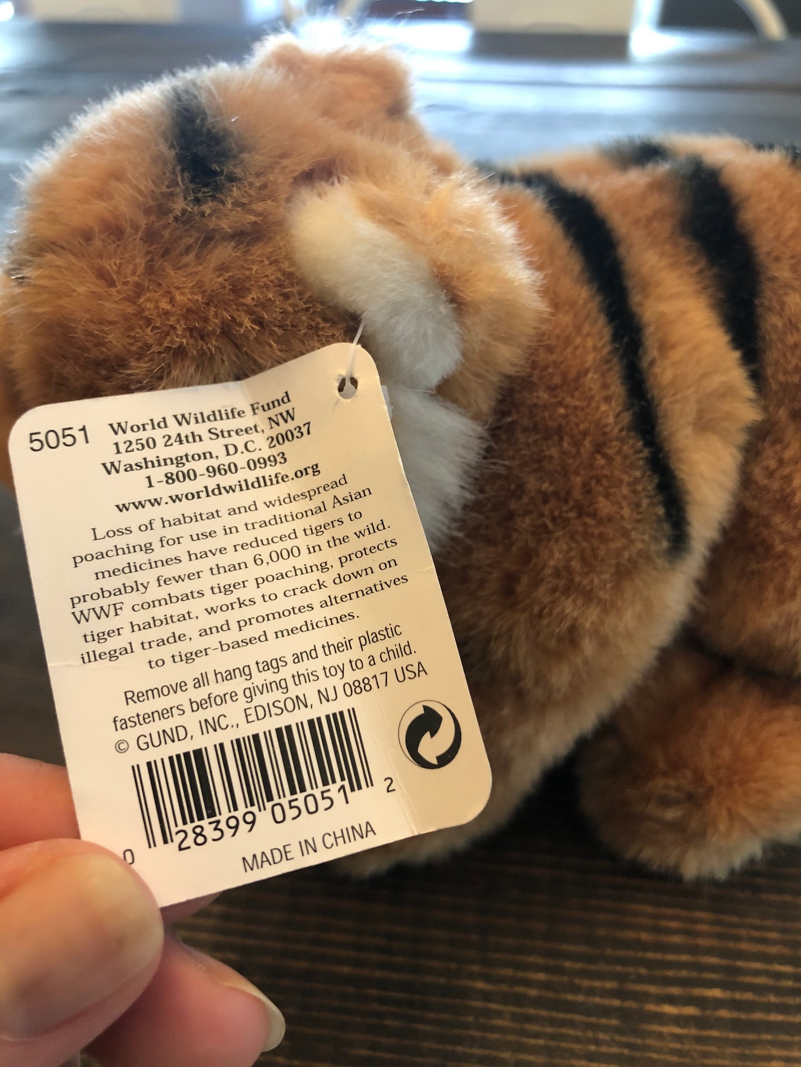 Gund World Wildlife Fund WWF Plush Tiger Stuffed Animal - Etsy