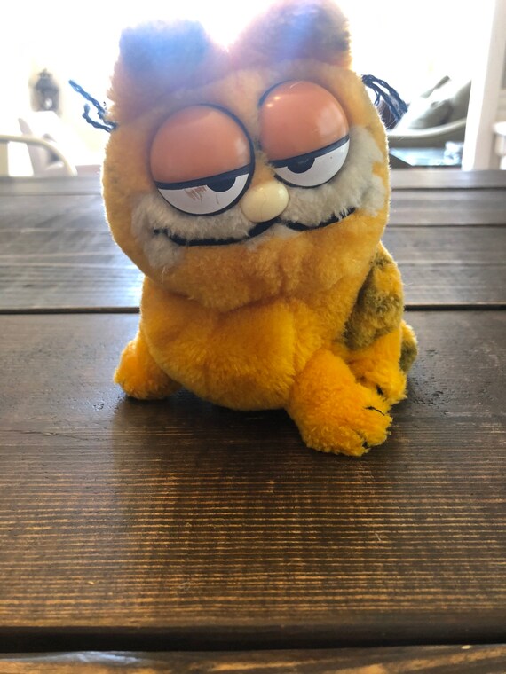 Vintage 1981 Dakin Garfield Plush Toy Take me Home...Feed Me. | Etsy