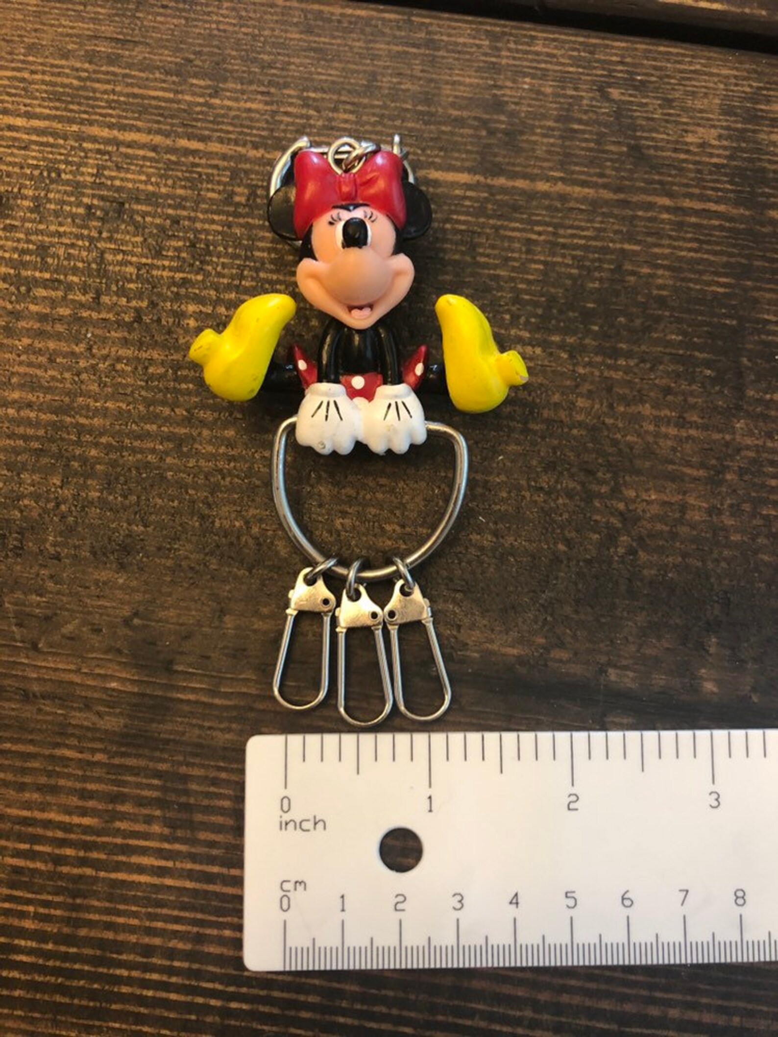 Vintage Retro Minnie Mouse Holding Key Ring Keychain Car Keys | Etsy