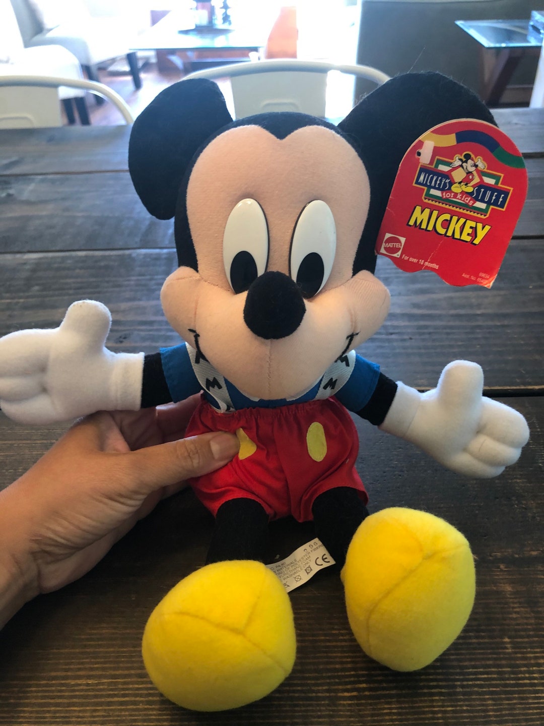 Vintage Mattel Mickey Mouse Mickeys Stuff for Kids Plush Stuffed Animal ...
