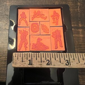 Vintage 1995 Mighty Morphin Power Rangers Book and Rubber Stamp Kit Fun ...