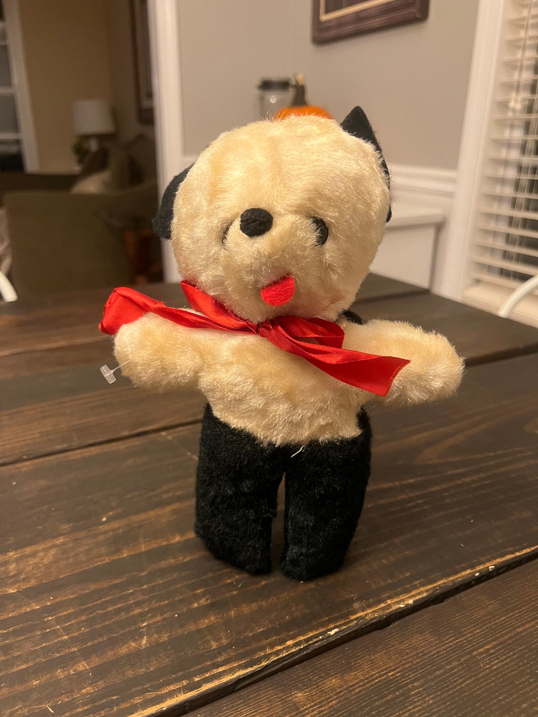 Vintage Carnival Hard Stuffed Teddy Bear - Etsy