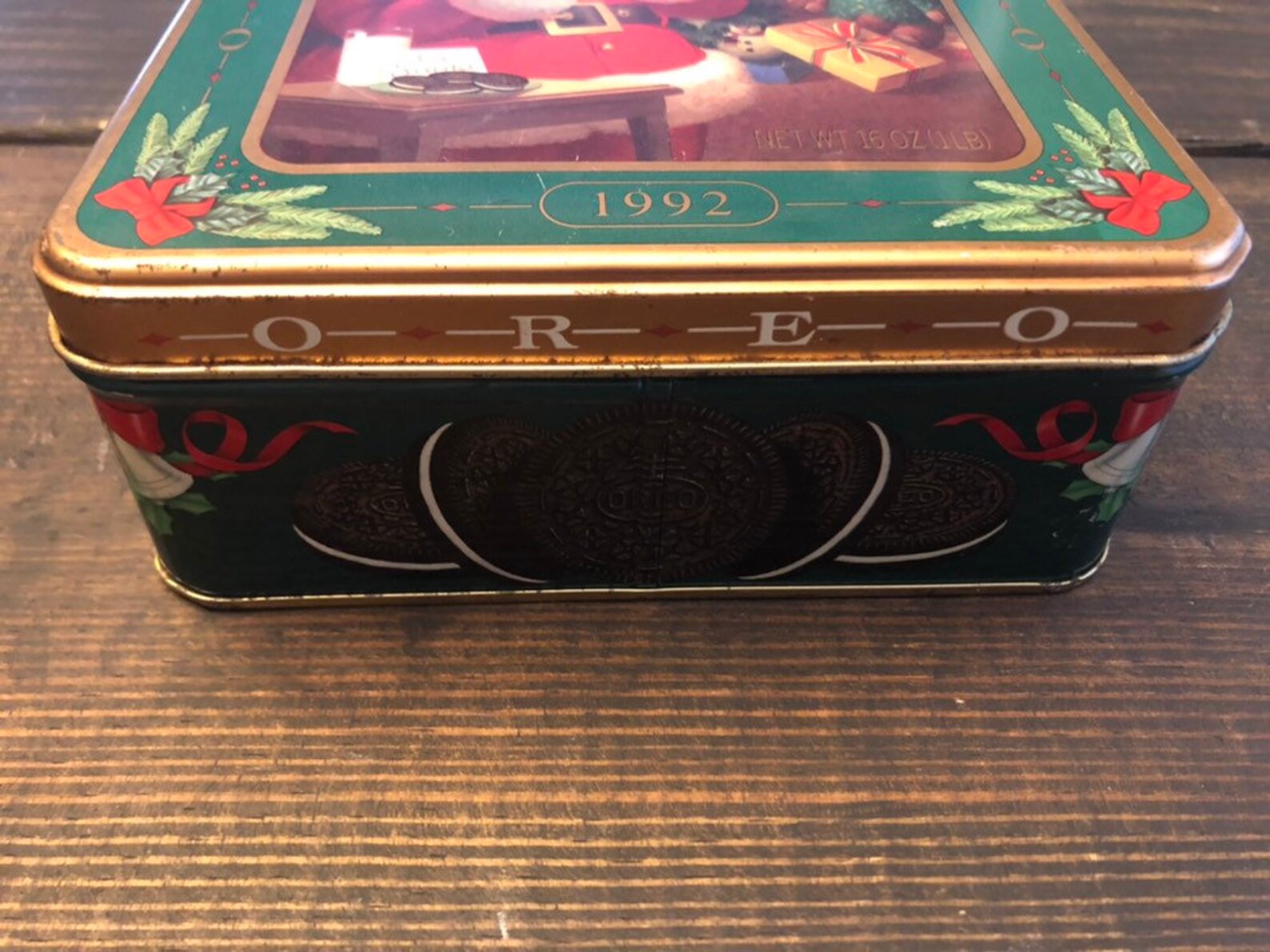 Vintage 1993 Christmas Oreo Tin Storage Container. Unlock the | Etsy