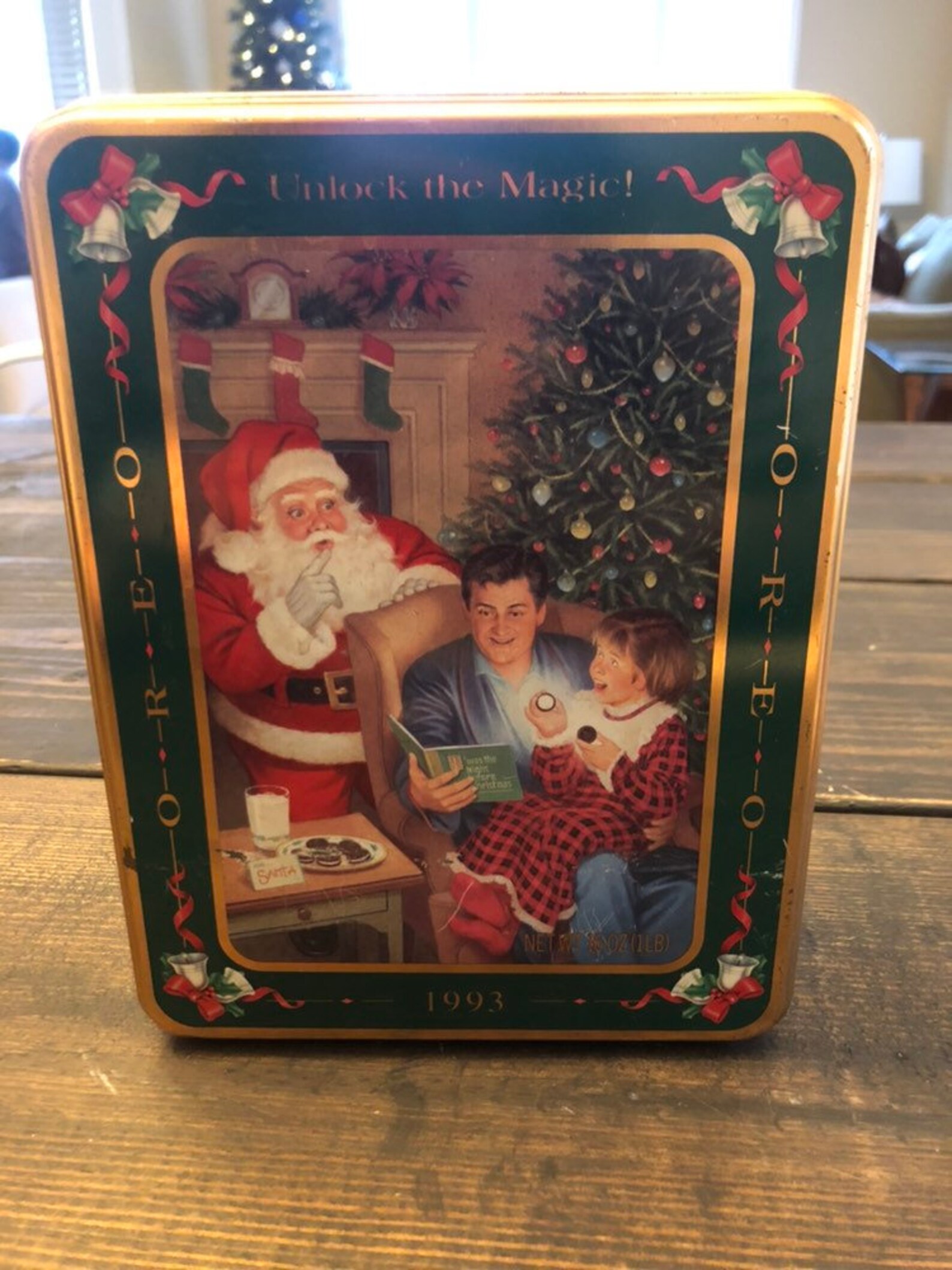 Vintage 1993 Christmas Oreo Tin Storage Container. Unlock the Magic ...