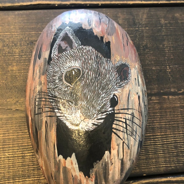 Mouse Rock Painted - Etsy