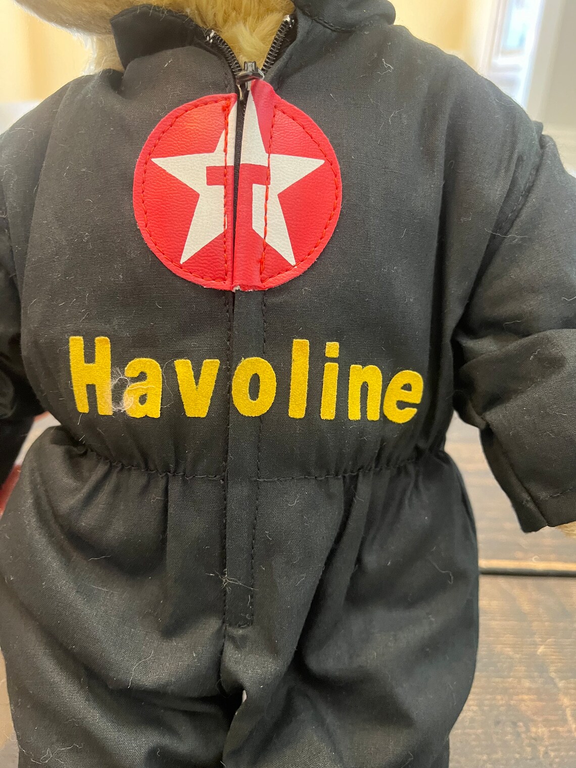 Vintage Plush Bear Speedy Racing Texaco Havoline Pit Crew Jump Suit 4th ...