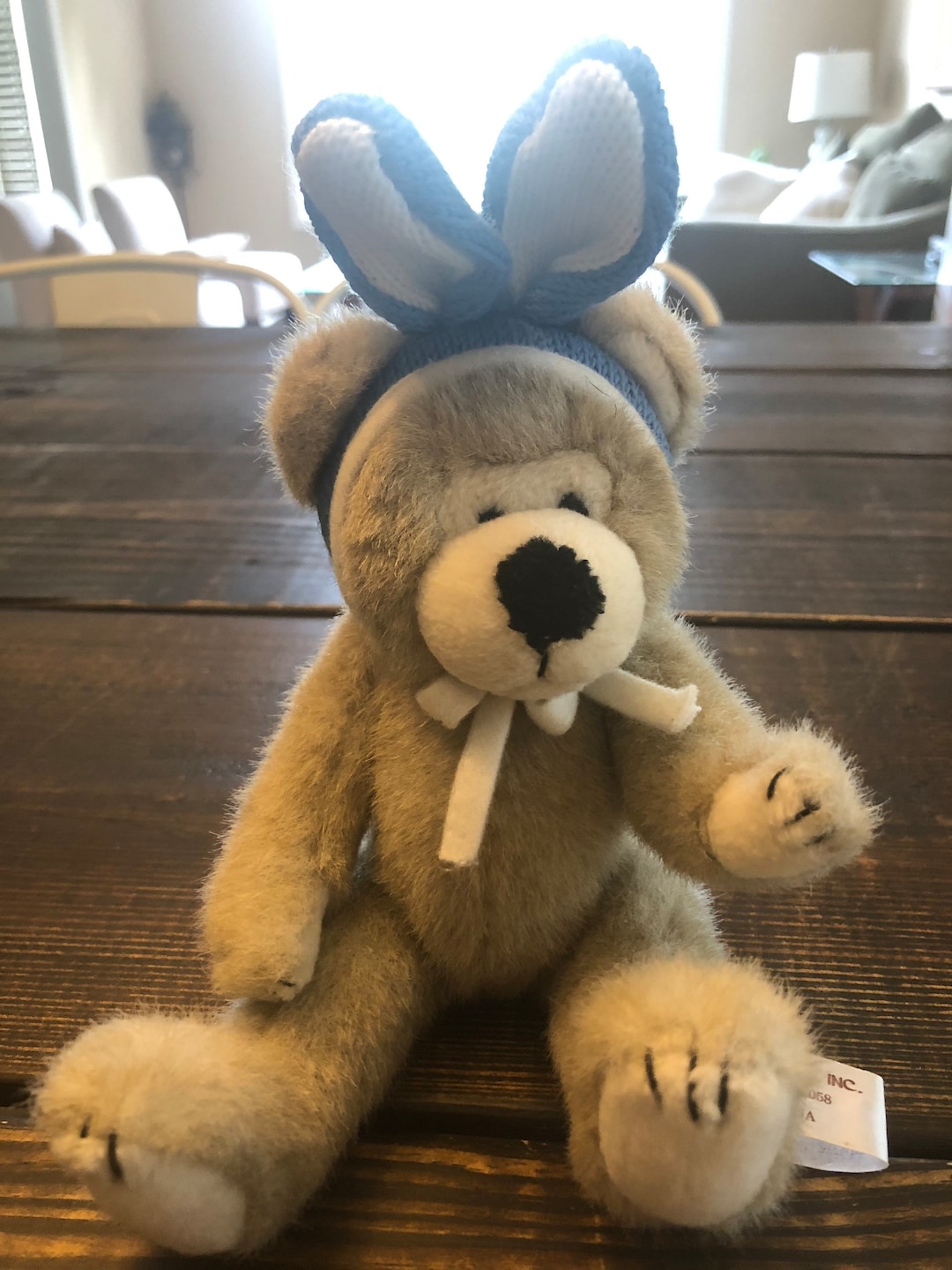 Vintage Hugfun Easter Plush Teddy Bear Bunny Stuffed Animal - Etsy