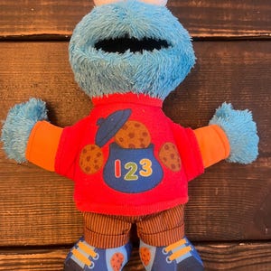 Cookie Monster Talking 123 Plush Toy Hasbro Sesame Street Stuffed ...