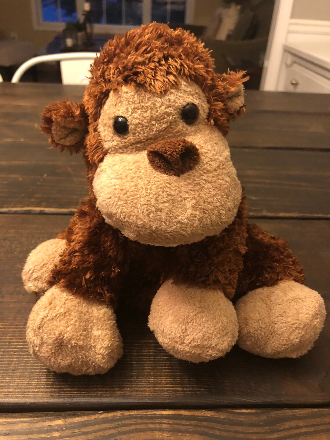 Brown and Tan Plush Monkey Stuffed Animal With Sounds and Monkey Calls ...