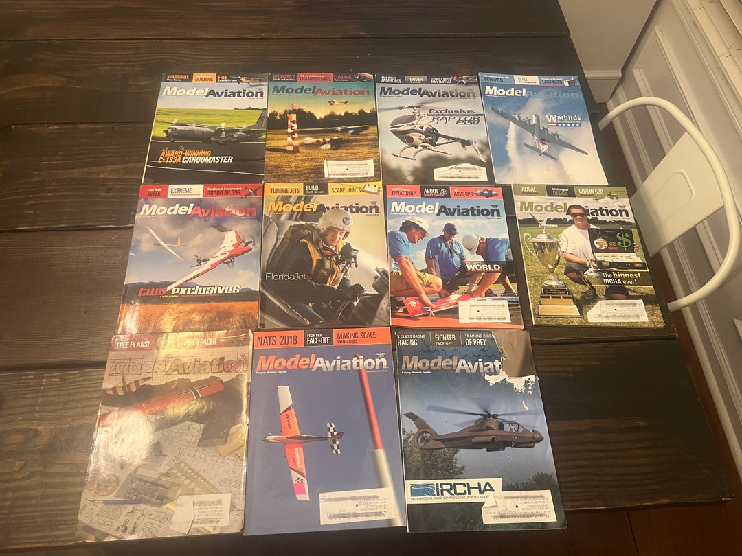 Lot of 11 Model Aviation Magazines From 13 14 & 18 - Etsy