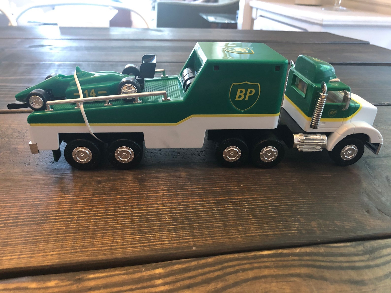 1993 BP Toy Race Car Carrier Truck Trailer Limited Edition | Etsy