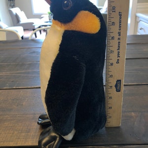 Seaworld Emporer Penguin Faux Leather Feet Plush Stuffed Animal Toy No ...