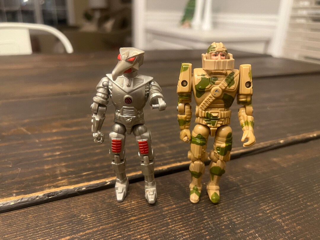 Vintage 1986 Mattel LEG Captain Power LT Tank Ellis and Soaron Sky ...
