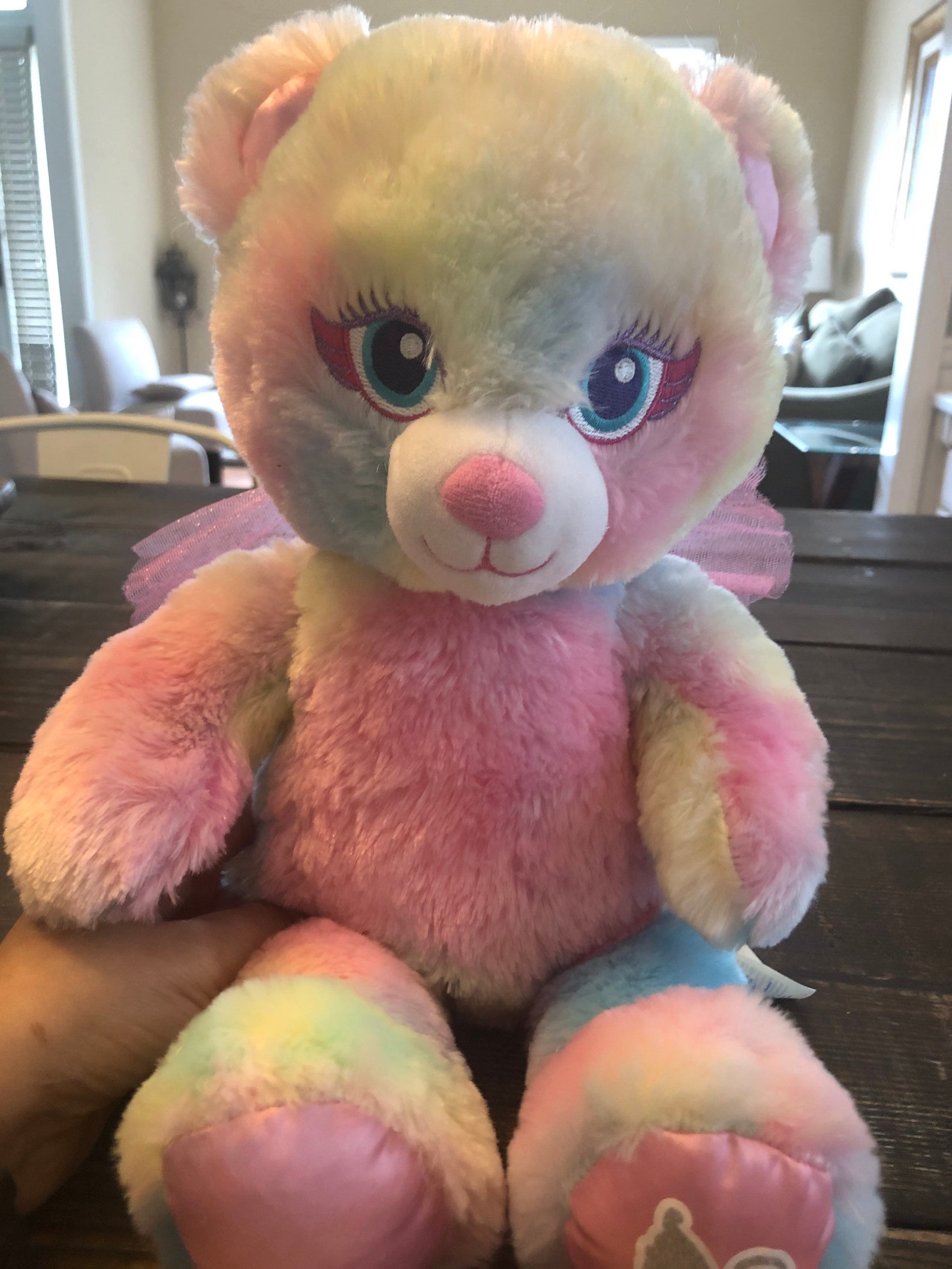 Build a Bear “beary Fairy” Pastel Rainbow Teddy Bear Plush Stuffed ...