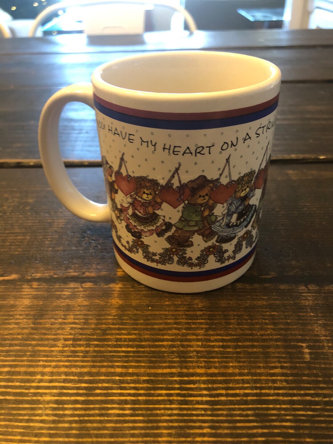 Vintage 1999 Lucy Riggs You Have My Heart on A String Coffee Mug - Etsy