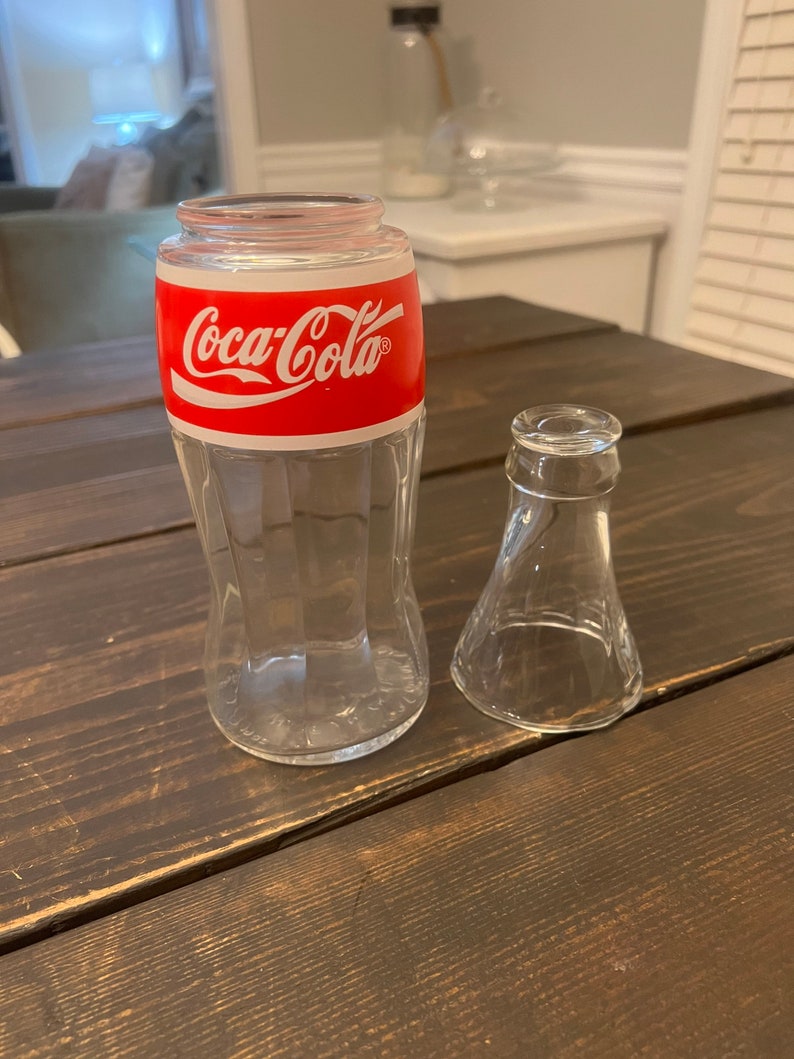 Vintage Coke Coca Cola Glass Bottle Jar - Etsy