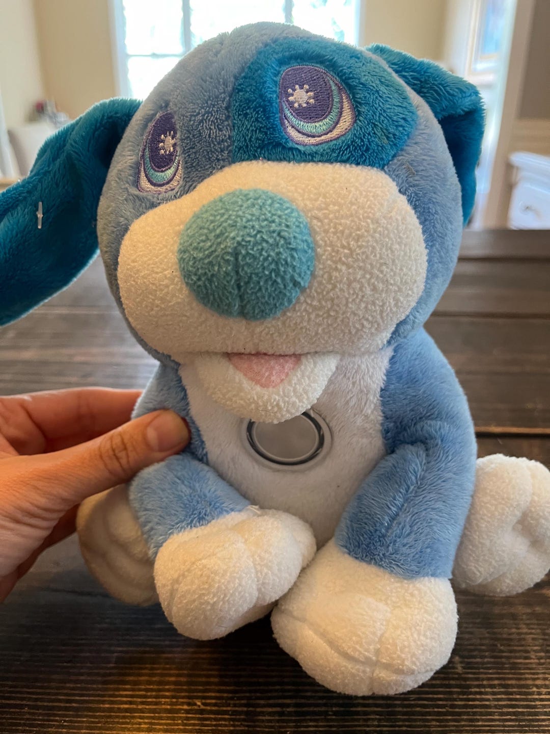 Flashlight Friends Blue Puppy Dog Night Light Bedtime Buddy Plush ...