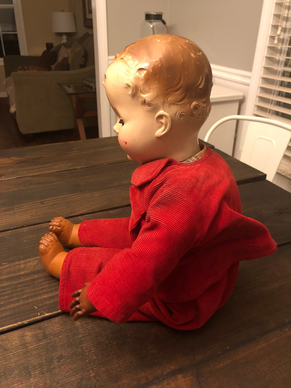 Vintage Antique Plaster Boy Baby Doll 20 | Etsy